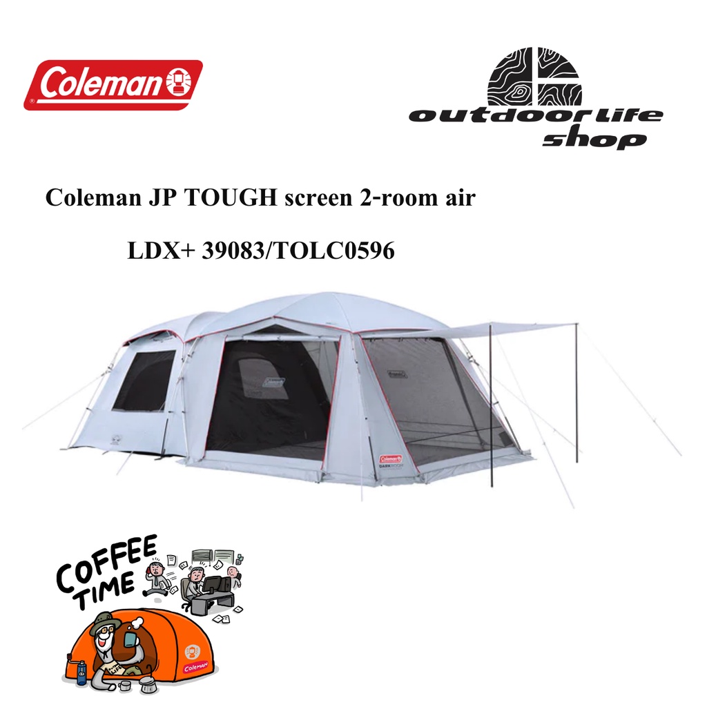 เต๊นท์ Coleman JP TOUGH screen 2-room air LDX+ 39083/TOLC0596 | Shopee ...