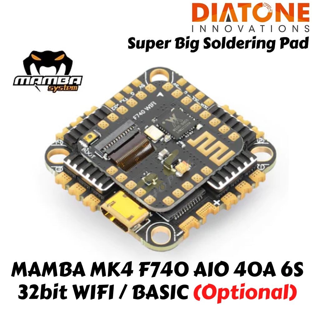 Diatone MAMBA (25.525.5) MK4 F740 AIO 40A ESC 3-6S 32bit Dshot300/600 ...