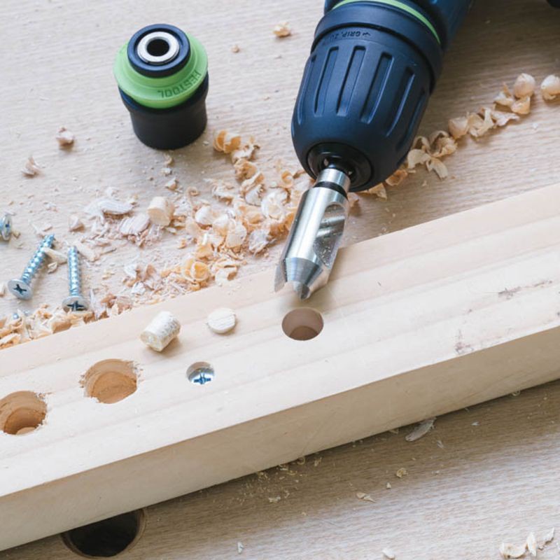 ดอกสว่านเจาะนำ+คว้านหัว และทำปลั๊ก Star-M Countersink + Plug Cutter Set ...