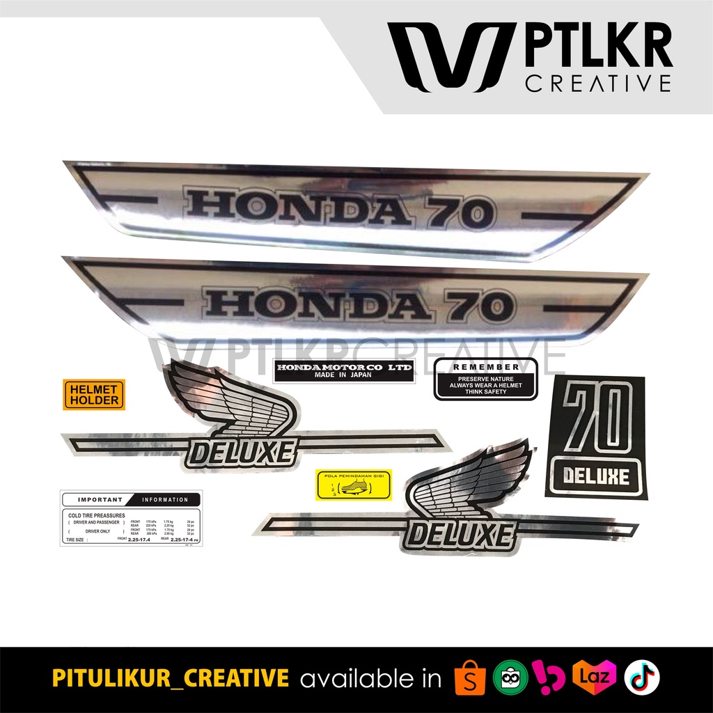 Striping C70 Olong Silver Custom | Shopee Thailand