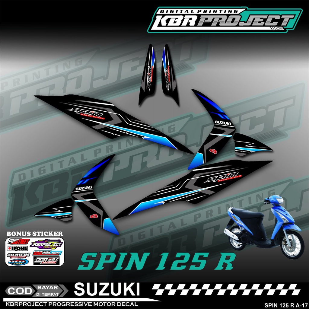 สติ๊กเกอร์ Striping SPIN 125 Lis Variation สติ๊กเกอร์มอเตอร์ SUZUKI ...