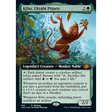 Kibo, Uktabi Prince Promo Extend Art Foil การ์ด Magic The Gathering ของ ...