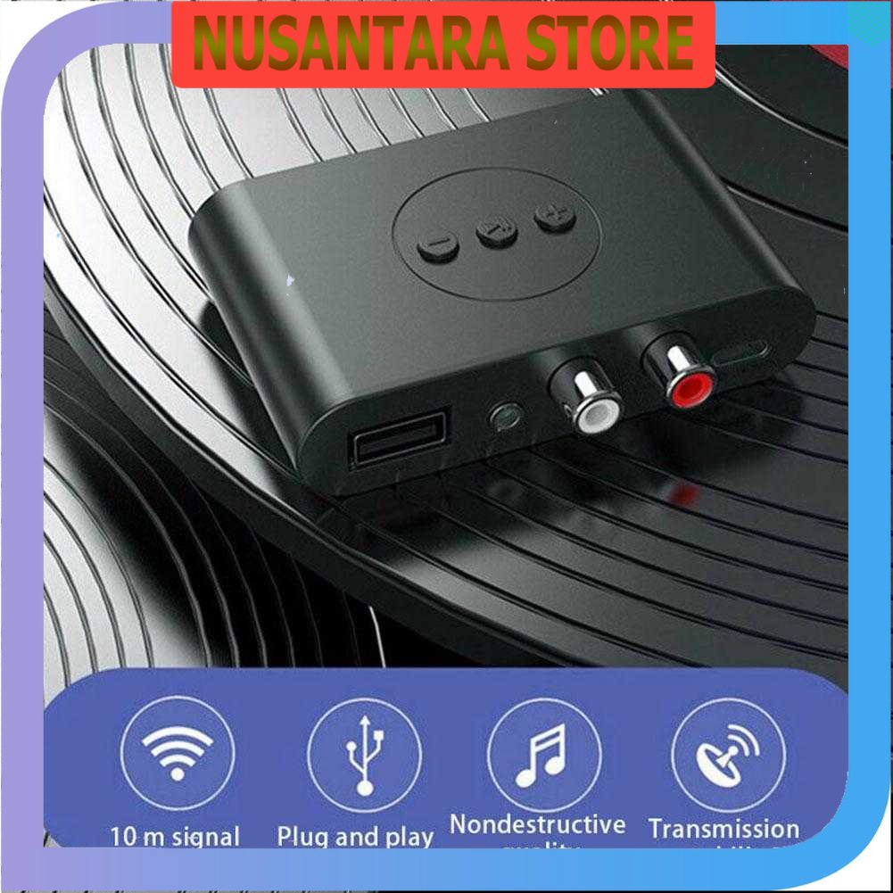 NUSANTA - VIKEFON เครื่องรับสัญญาณเสียง Bluetooth 5.2 อะแดปเตอร์ RCA U ...