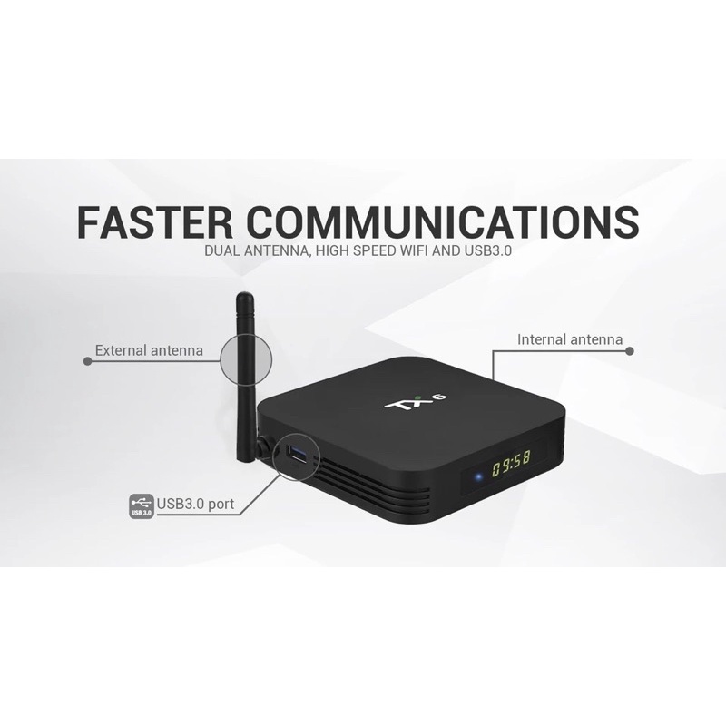 TX6 Android Box แรม 4GB ddr3 / พื้นที่เก็บข้อมูล 32GB Android 12.0 ...