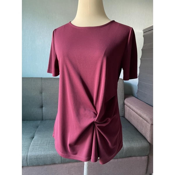 เสื้อ G2000 Size 34 ใส่ทำงานได้ สีแดงมะเหมี่ยว แดง burgandy มือสอง สภาพ ...
