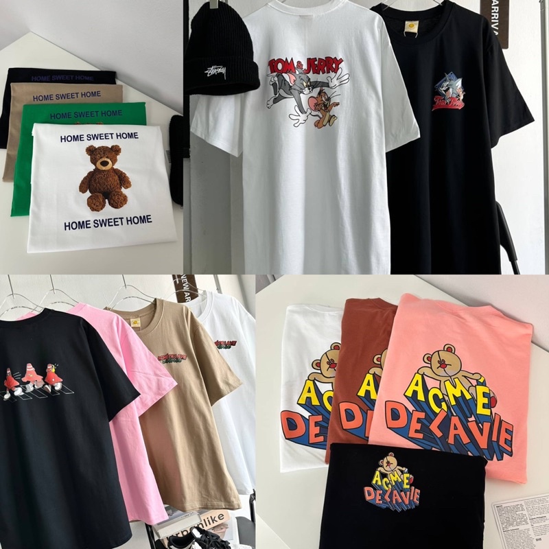 Oversize Sticker Print เสื้อยืดโอเวอร์ไซส์ V.3 | Shopee Thailand
