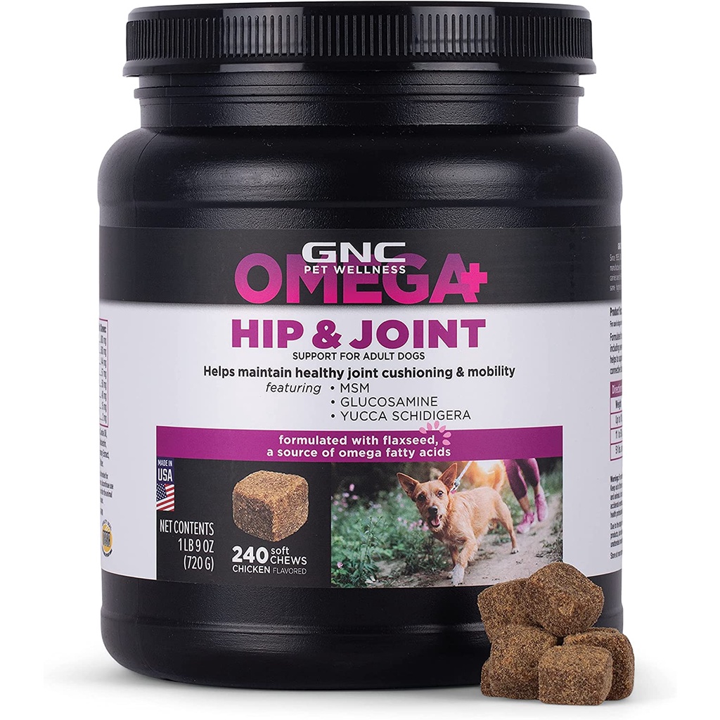 GNC Omega Hip & Joint ADULT อาหารเสริมบำรุงข้อต่อสุนัข ข้อกระดูก สะบ้า ...