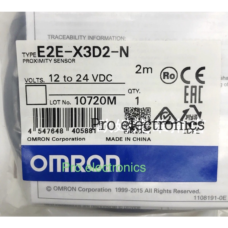 ร้านในไทย E2E-X3D2-N หัว 12mm ระยะจับ 3mm จับโลหะ 2สาย NC 12V-24V ส่ง ...