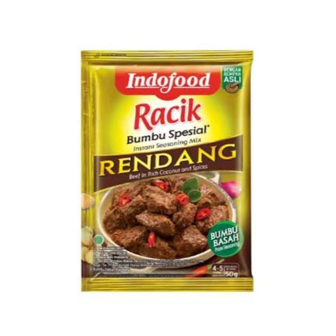 Indofood Rendang Racik / Indonesian Rendang Curry Paste ,50gram ...