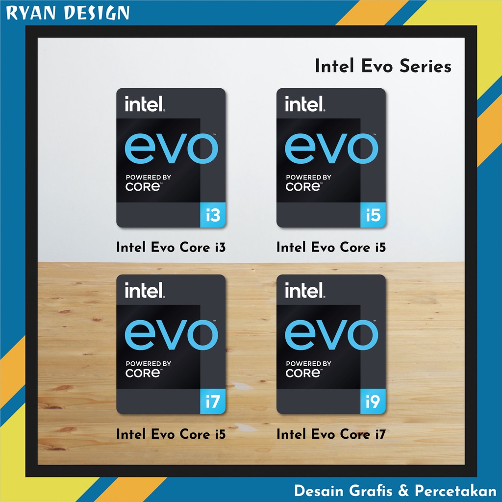 สติกเกอร์โลโก้ Intel Core i3 i5 i7 11th Gen 12th Gen Nvidia Geforce RTX ...