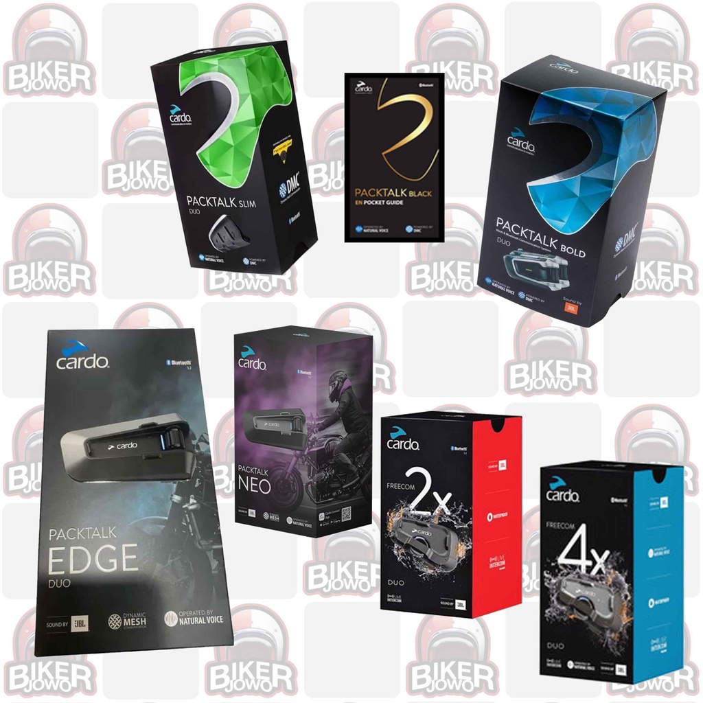 Cardo Packtalk Bold Black Slim Edge Freecom 1 2 4 + X Spirit | Shopee ...