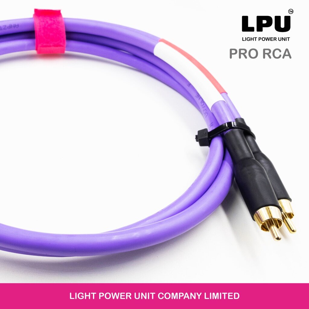 LPU PRO RCA series สายสัญญาณสำหรับต่อเชื่อม RCA จำนวน 2เส้นต่อชุด หัว ...