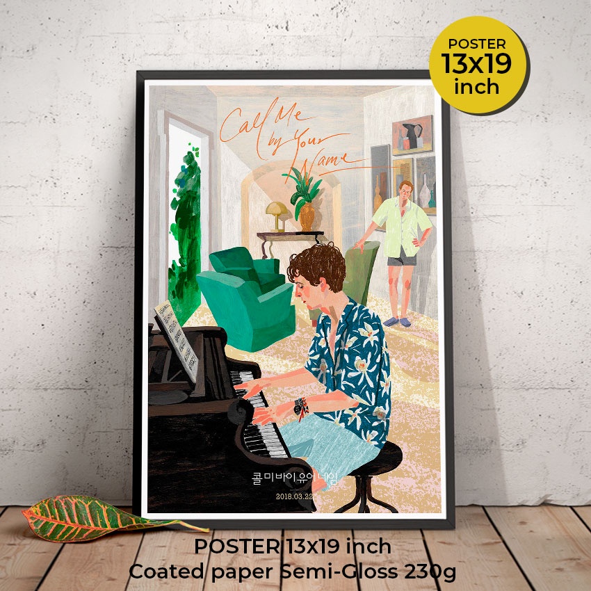 Call Me by Your Name Poster - Timothée Chalamet โปสเตอร์ภาพขนาด 33X48 ...