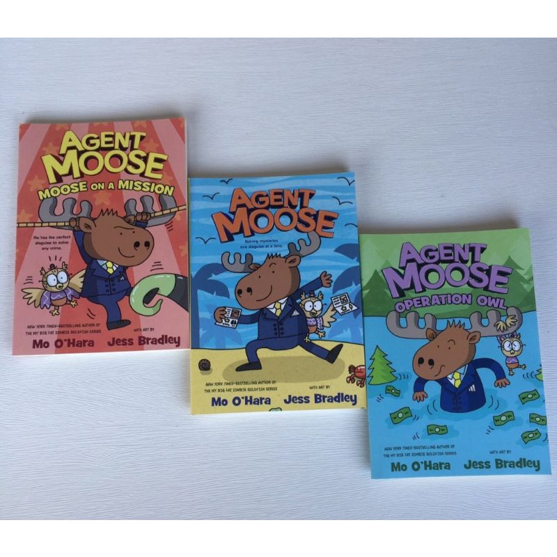 หนังสือชุด Agent Moose 3 เล่ม หนังสือการ์ตูน ภาษาอังกฤษ Comic Book ...