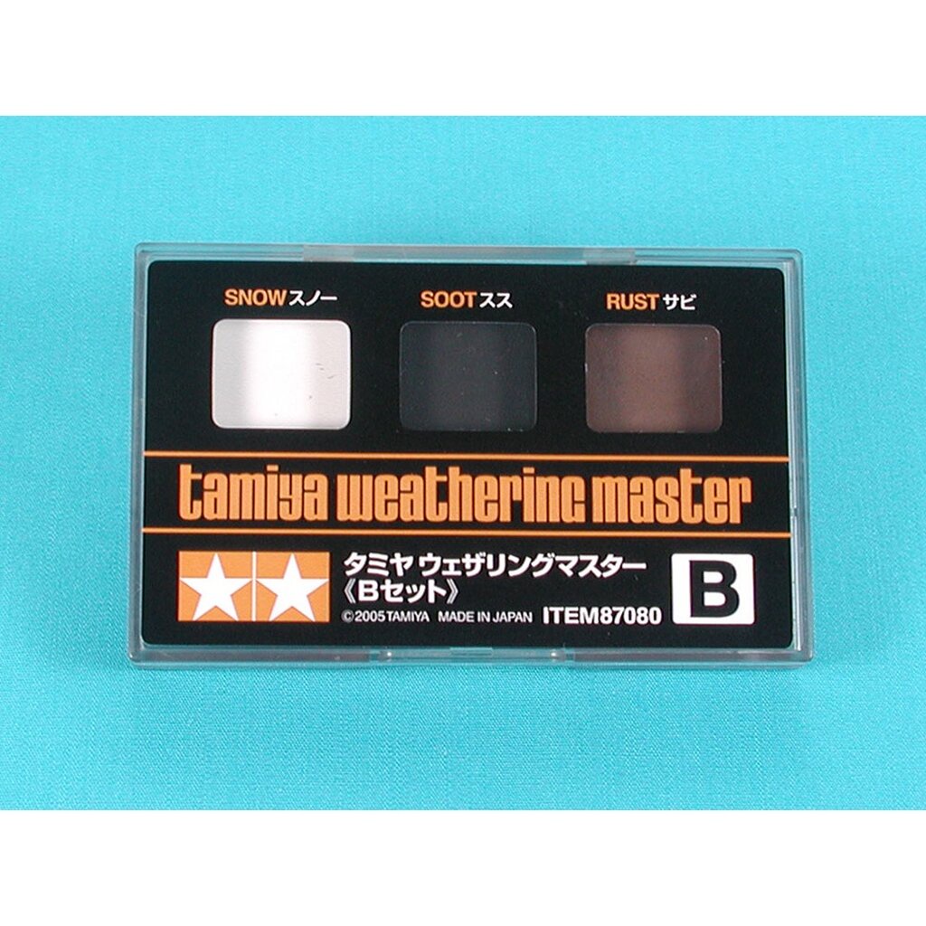 TAMIYA 87080 Weathering Master B Set (Snow/Soot/Rust) ชุดทำคราบสีทามิ ...