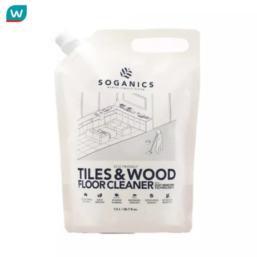 Soganics โซแกนิคส์ น้ำยาถูพื้น สูตรออแกนิคส์ กลิ่นยูคาลิปตัส 1500 มล. ...