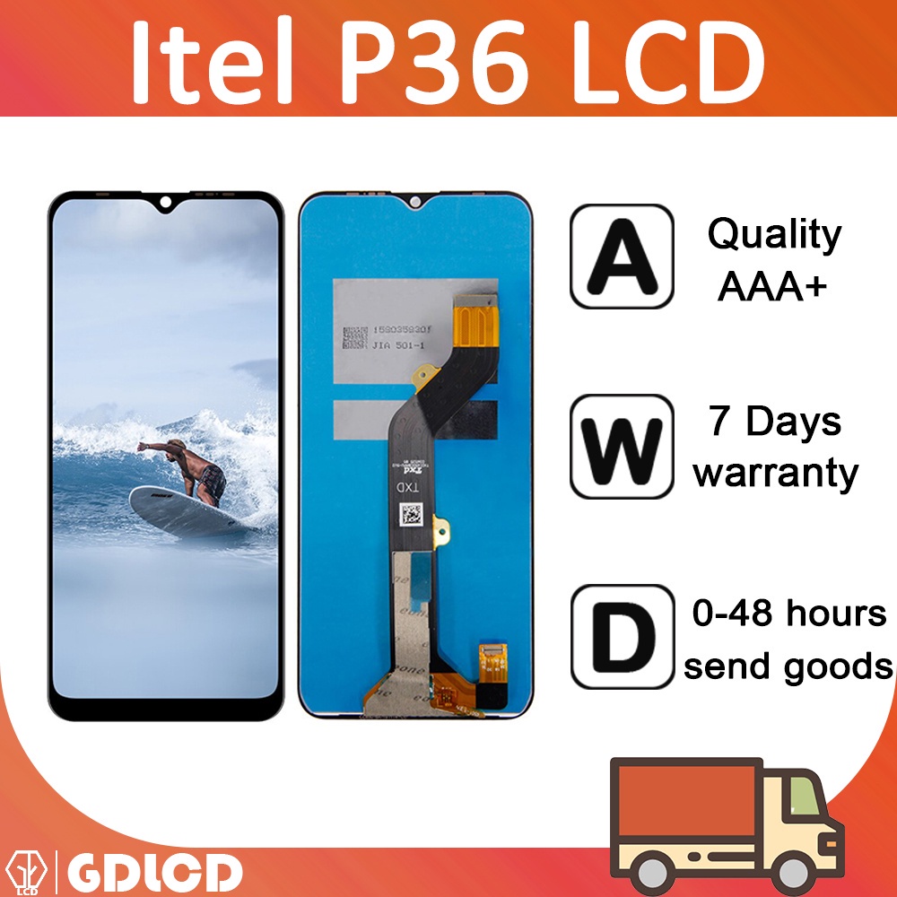 Itel P36 แผงหน้าจอสัมผัสดิจิทัล LCD | Shopee Thailand