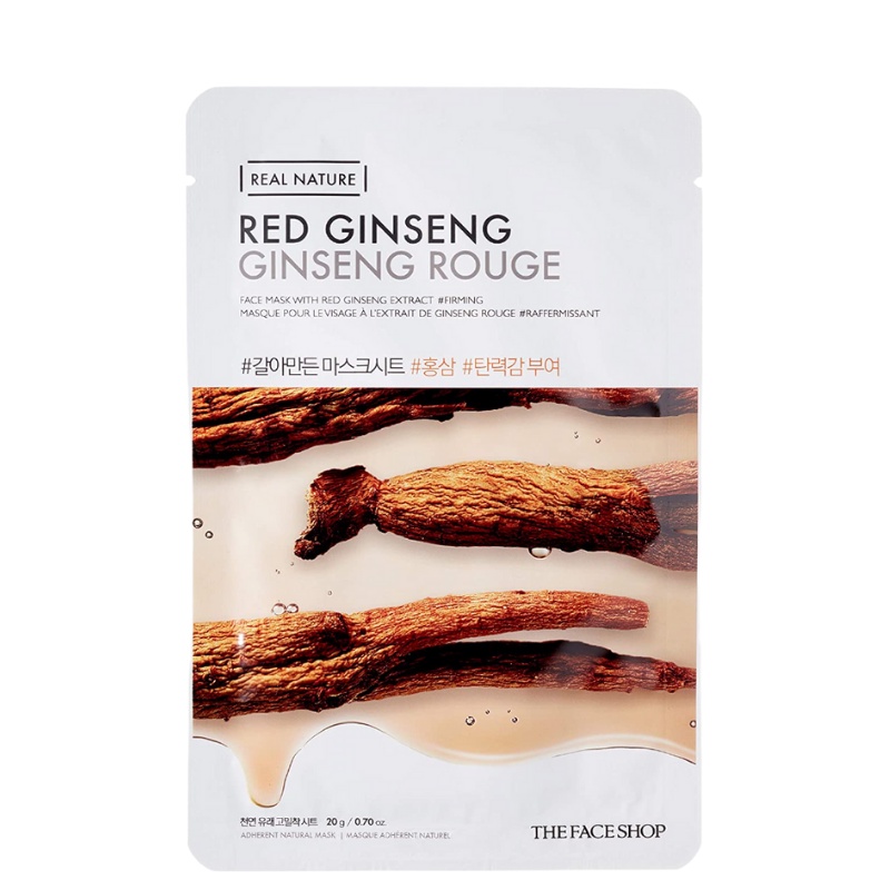 The Face SHOP Real Nature Red Ginseng Face Mask Set (10 มาส์ก) Expiry ...
