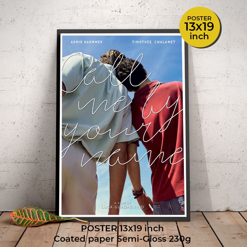 Call Me by Your Name Poster - Timothée Chalamet โปสเตอร์ภาพขนาด 33X48 ...