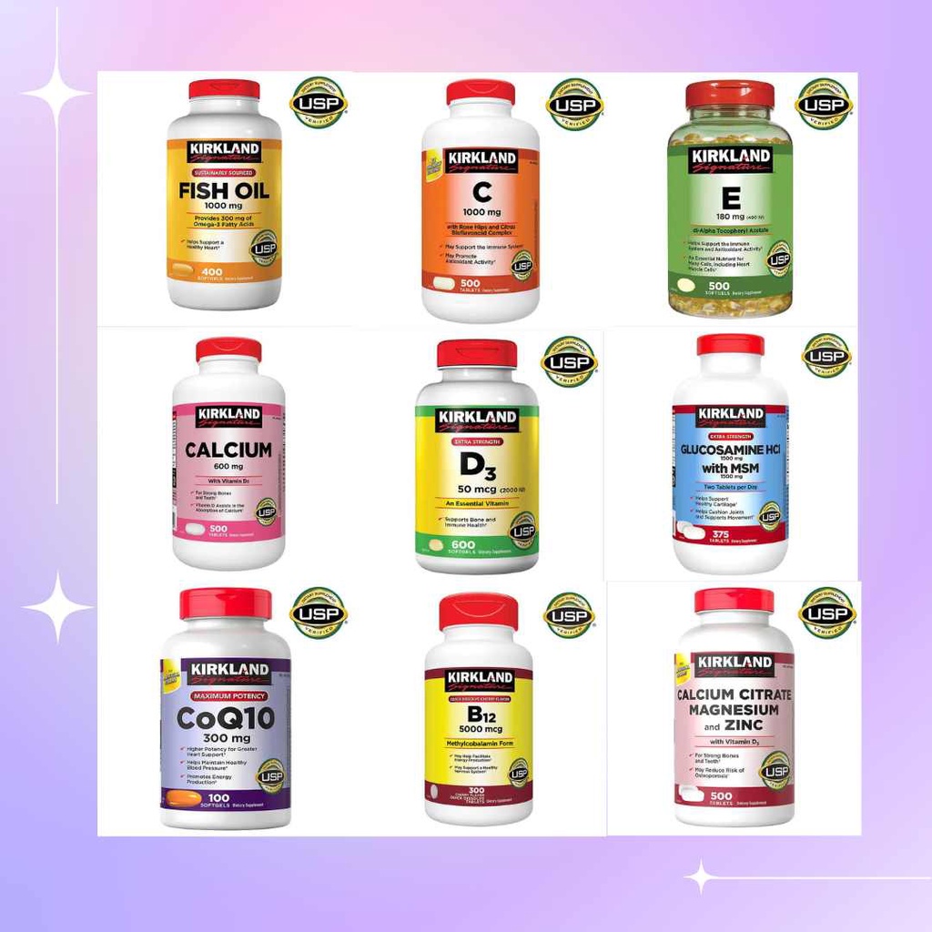 Kirkland วิตามิน Vitamin Kirkland Vitamin Fish Oil น้ำมันปลา วิตามินซี ...