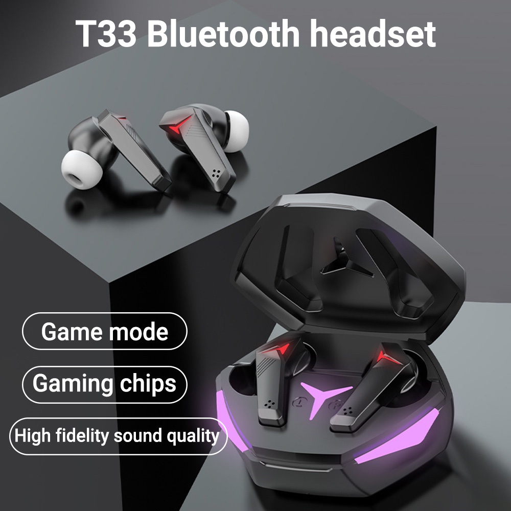 หูฟังบลูทูธ TWS T33 Pro 4 5 6 F9 หูฟังรุ่นใหม่บลูทูธV5.2+EDR หูฟังไร้สาย ตัดเสียงรบกวน หูฟัง ...