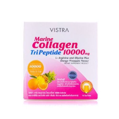 VISTRA MARINE COLLAGEN PEPTIDE 10000 MG 10SAC | Shopee Thailand