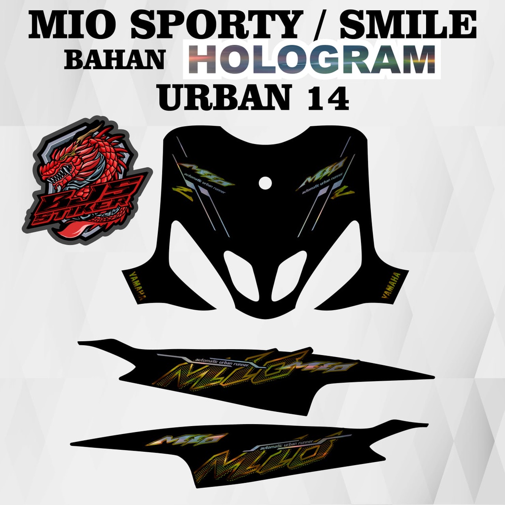 Mio sporty mio smile สติ๊กเกอร์แถบโฮโลแกรมกราฟิกเมือง 14 | Shopee Thailand