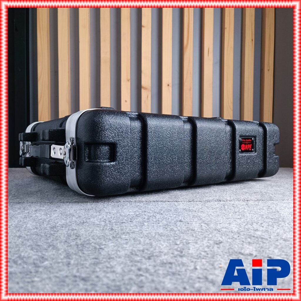สีดำ NPE RACK RC-ABS2UM ลึก12นิ้ว กล่องใส่เครื่องเสียง RC ABS 2UM ABS 2 UM แร็คพลาสติก ABS2UM แร ...