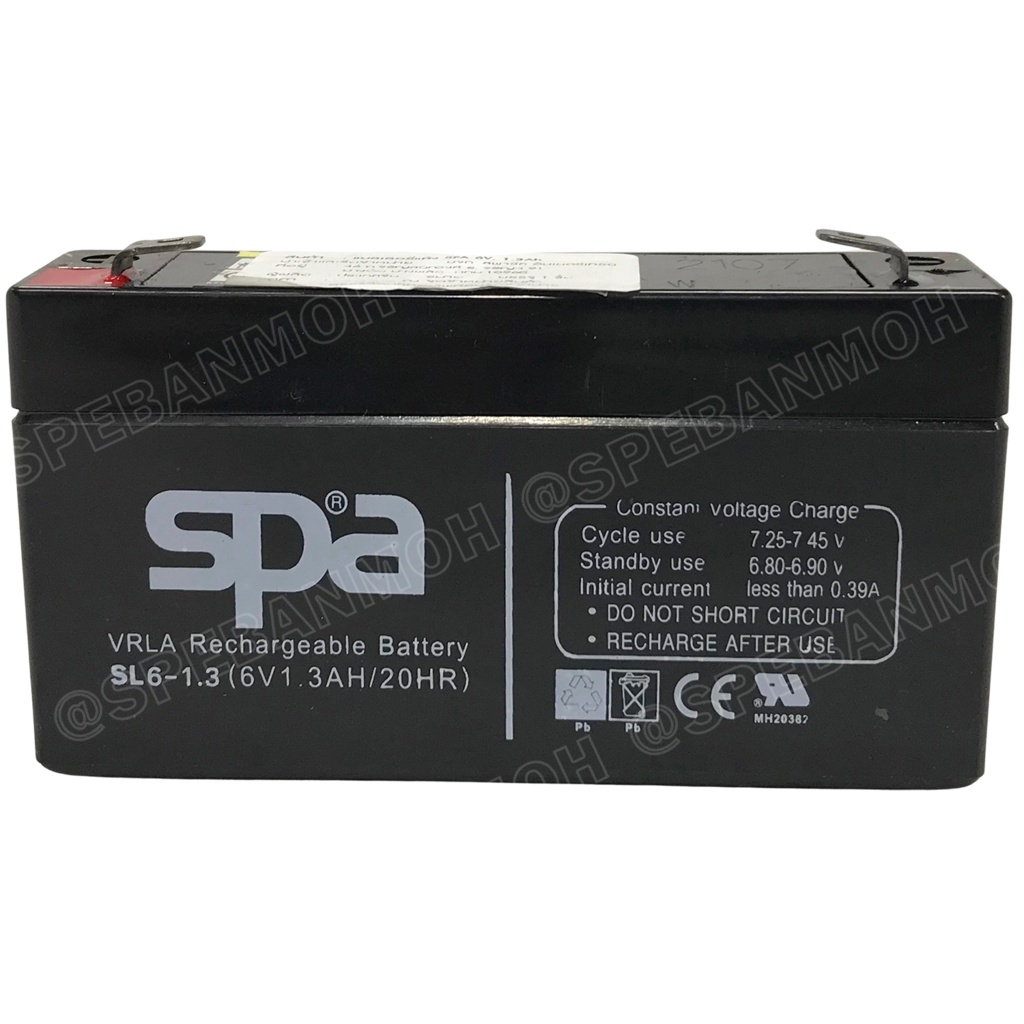 SL6-1.3 Spa Battery 6V 1.3A VRLA Rechargeable Battery Spa Battery ...