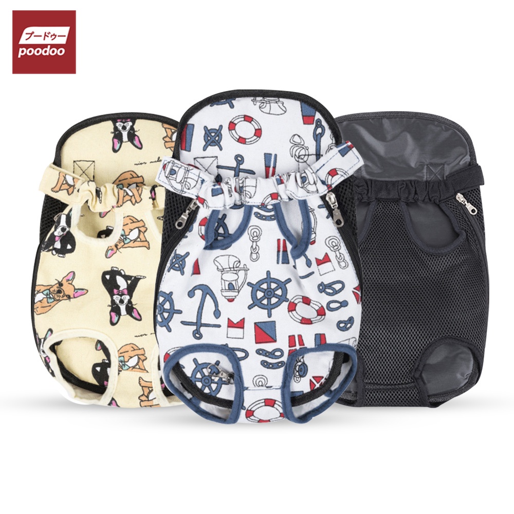 poodoo เป้ใส่สัตว์เลี้ยง สำหรับหมาและแมว แบบสะพายหลัง กระเป๋าใส่สัตว์ ...