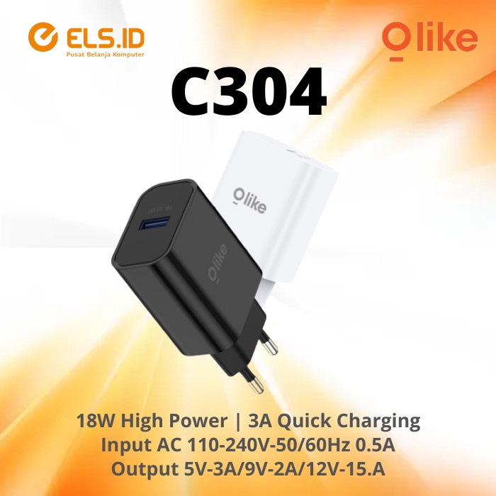 อะแดปเตอร์ชาร์จด่วน Olike C304 3A | Shopee Thailand