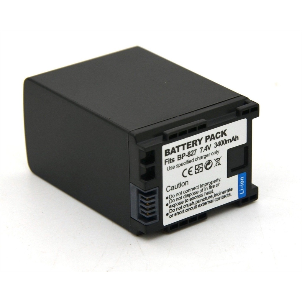 แบตกล้อง Canon รุ่น BP-827 7.4V 3400mAh BP-819 BP-807 BP-809 Camera ...