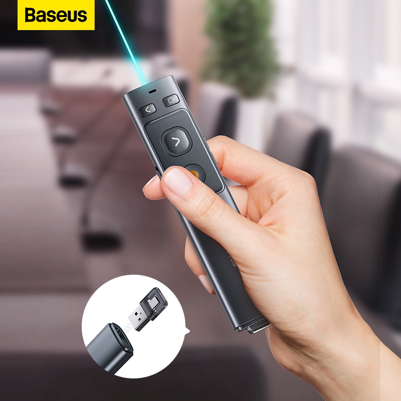 Baseus Presenter Wireless Pointer Universal 2.4GHz รีโมทคอนโทรลสำหรับ ...