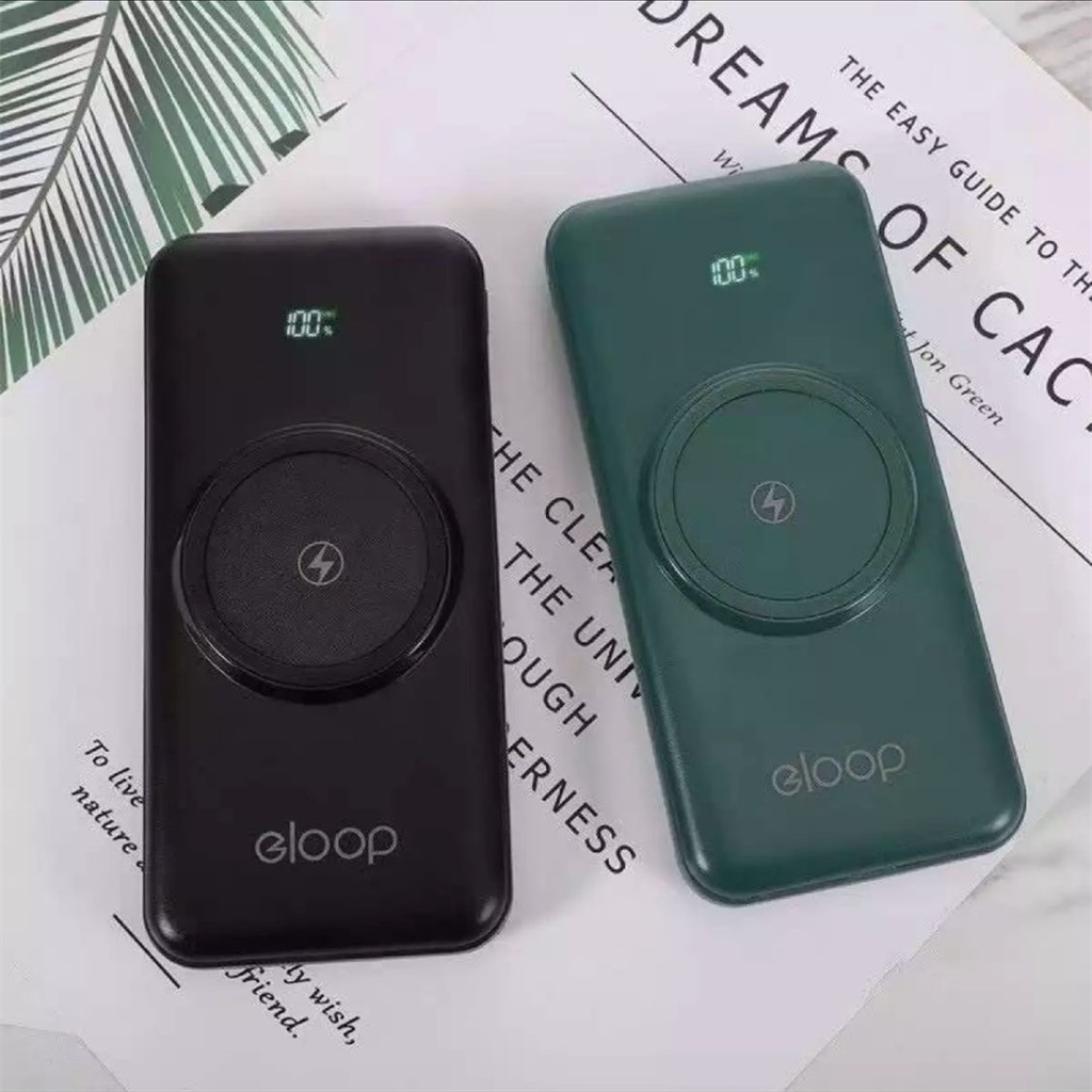 eloop รุ่นใหม่ล่าสุด Power Bank Wireless Charger พาวเวอร์แบงค์แบตสำรอง ...