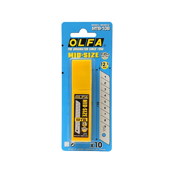 OLFA ใบมีดคัตเตอร์ MTB-10B ขนาด 12.5 มม.ใช้กับมีดคัตเตอร์ MT-1 | Shopee Thailand