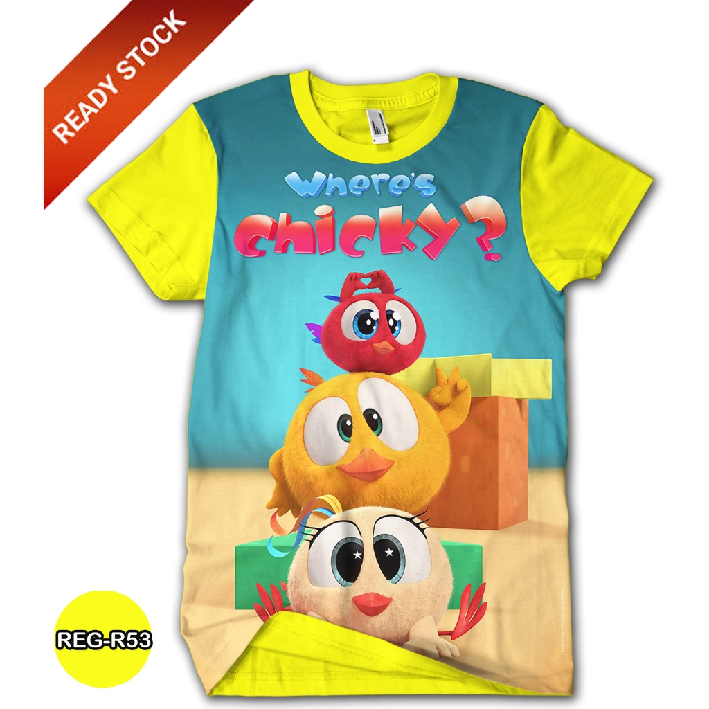 3d Chicky เสื้อยืดเด็กเสื้อยืด Chicky การ์ตูนทีวี Animation REG-R53 | Shopee Thailand