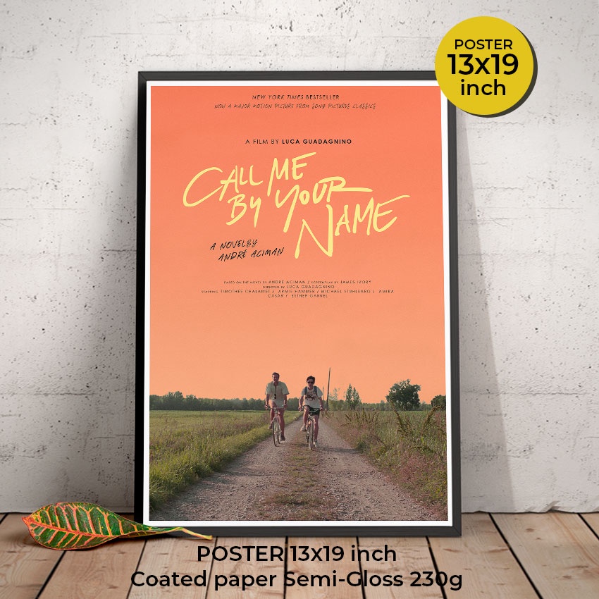 Call Me by Your Name Poster - Timothée Chalamet โปสเตอร์ภาพขนาด 33X48 ...
