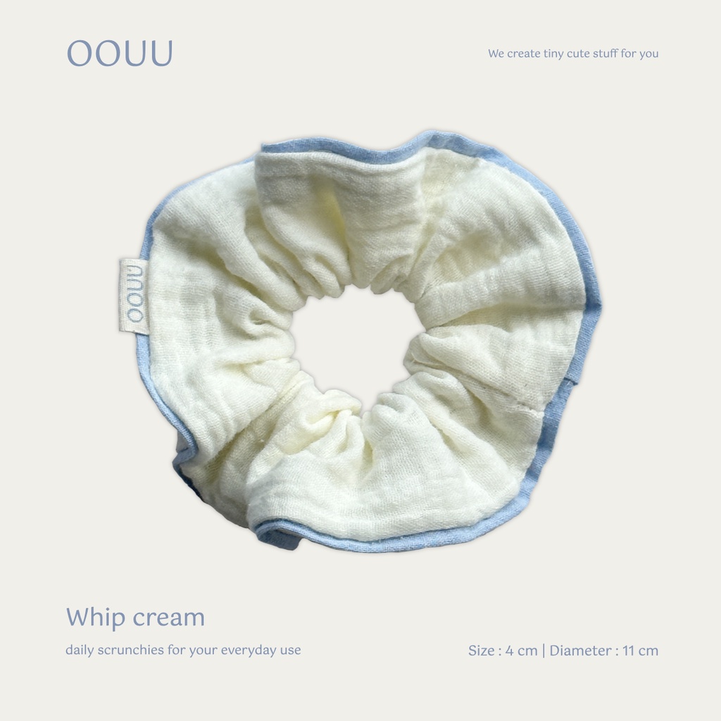 Whip cream scrunchies | ยางมัดผม oouu รุ่น whip cream มี 3 สี | Shopee ...