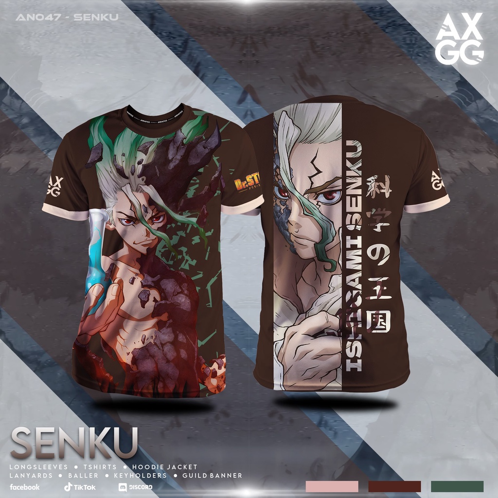 เสื้อยืด พิมพ์ลายอนิเมะ stone axgg " dr. " 2022_08 | Shopee Thailand