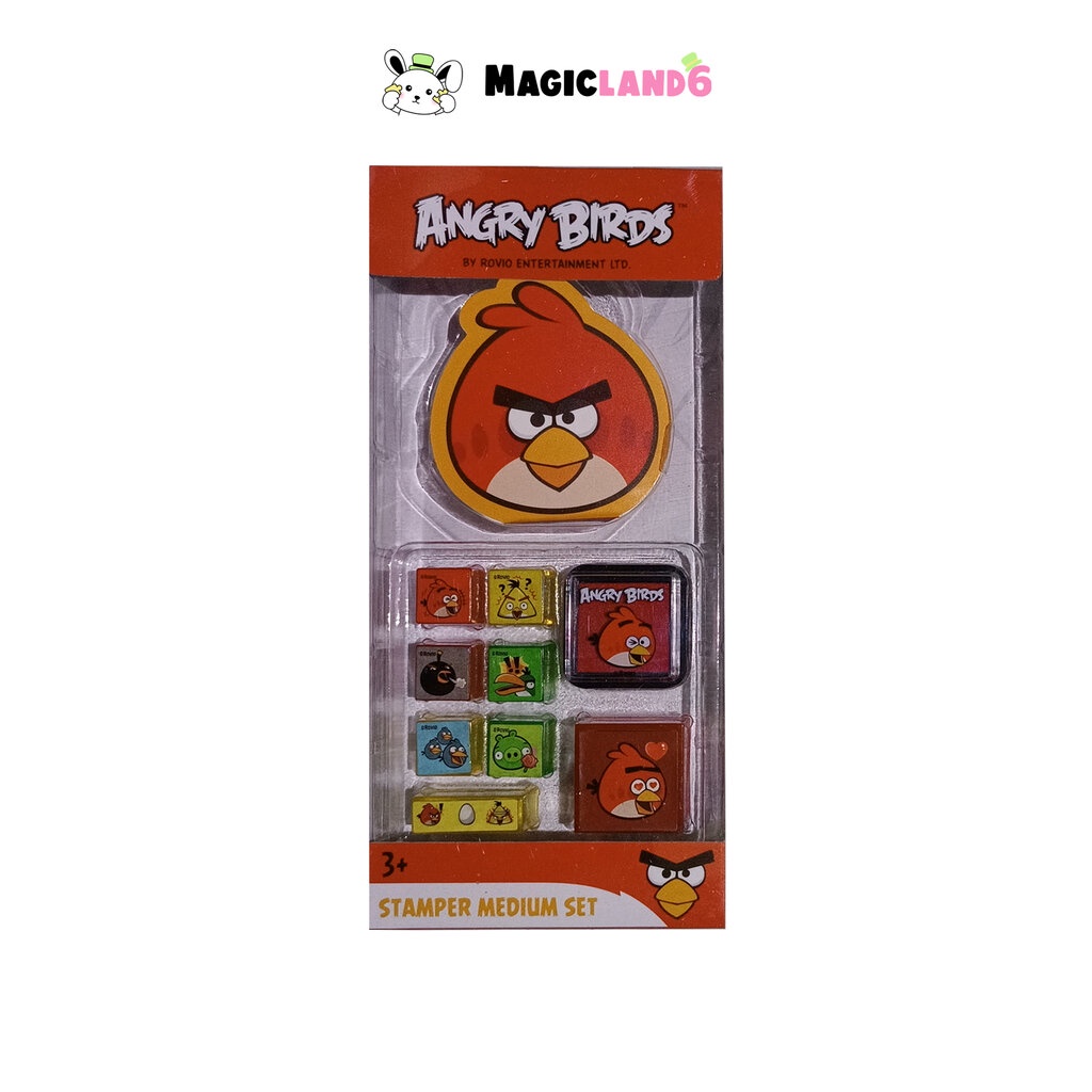Stamper Medium Set Angry Birds AB-527 Rovio Toy ตัวปั๊มแองกรี้เบิร์ด ...