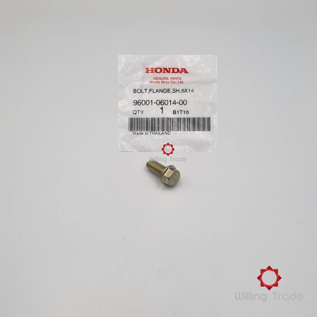 โบ้ลท์หน้าแปลน 6X14 ..(B337)HONDA: (96001-06014-00) WAVE, SCOOPY-I ...
