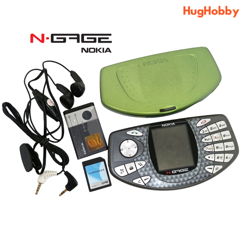 [ซาก/อะไหล่] NOKIA N-GAGE จอย่นไม่สวย เปิดติดแล้วดับ แถมแบตแท้ ,หูฟัง ...