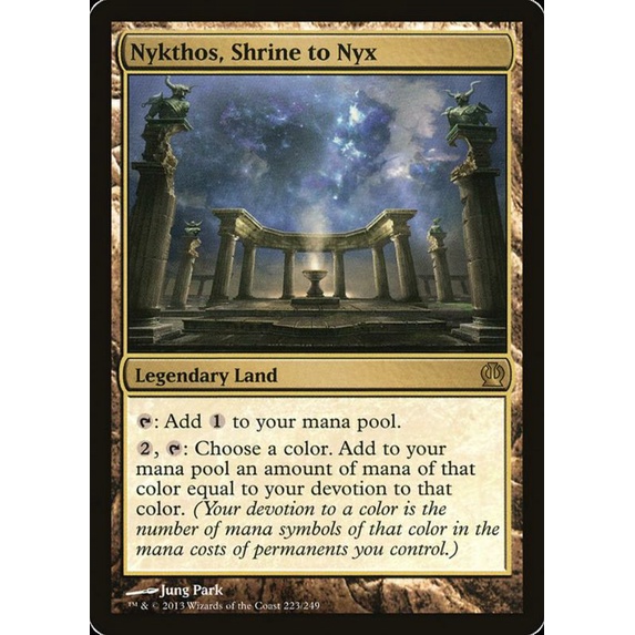 Nykthos, Shrine to Nyx ชุด Theros การ์ด MTG | Shopee Thailand