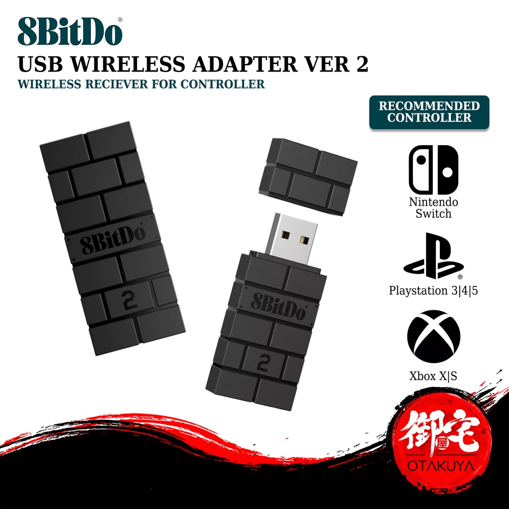 8bitdo อะแดปเตอร์บลูทูธไร้สาย USB 2 สําหรับ PS5 XBOX Series S X ...