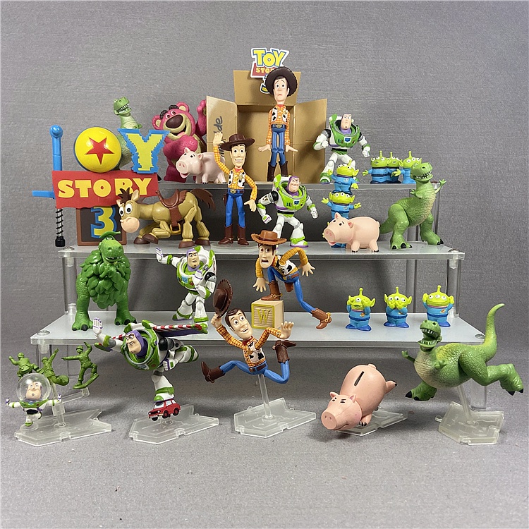 ﹊Disney TOMY Tomeca Toy Story 1234 Gacha Buzz Lightyear Woody Three ...