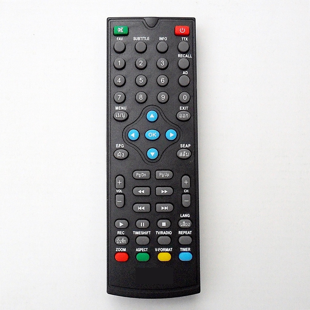 รีโมทใช้กับกล่องดิจิตอลทีวี อะโคเนติค รุ่น 1502T2 , Remote for Aconatic ...