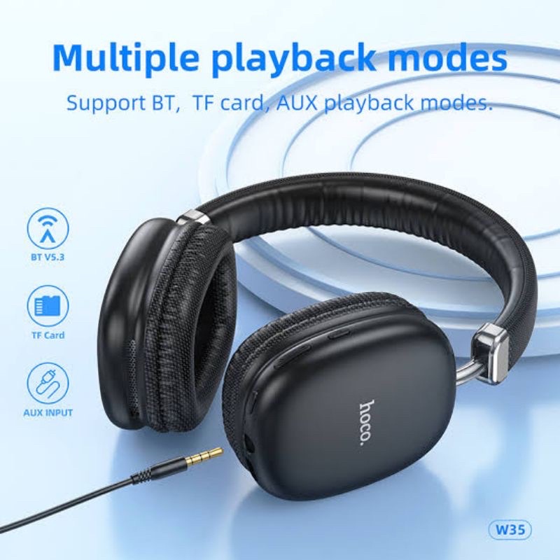 Hoco W35 Bluetooth Headphone หูฟังบลูทูธ รุ่นW25 ตัวใหญ่ | Shopee Thailand