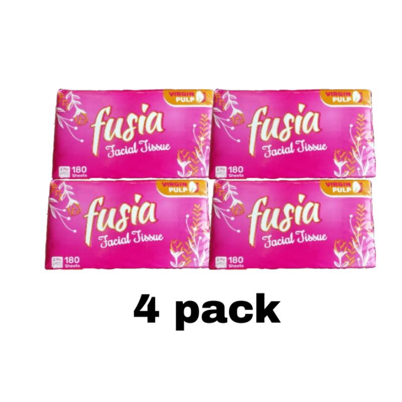 Peony FUSIA NICE TISSUE กระดาษทิชชู่ แพ็กละ 1 ชิ้น 4 แพ็ก | Shopee Thailand