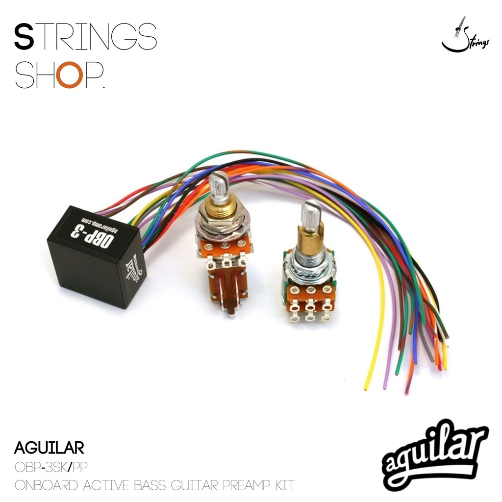 Aguilar OBP-3SK/PP Onboard Active Bass Guitar Preamp Kit (OBP-3SK/PP ...