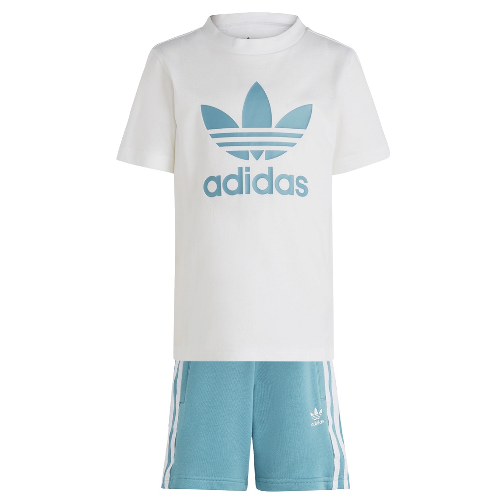adidas ไลฟ์สไตล์ ชุดเสื้อยืดและกางเกงขาสั้น Adicolor เด็ก สีน้ำเงิน ...